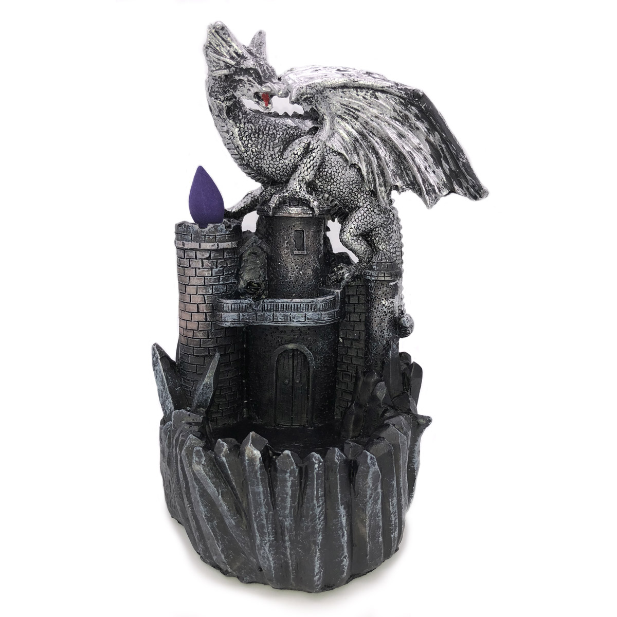 Backflow Burner - 9" Grey Dragon | Aroma-Burner.com