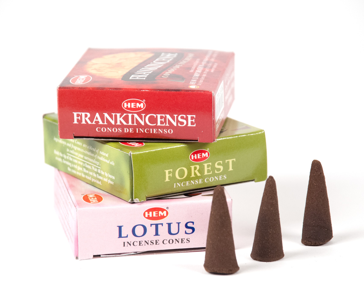 Incense Cones (10 Cones Box) - w/ Metal Ash Catcher | Aroma-Burner.com